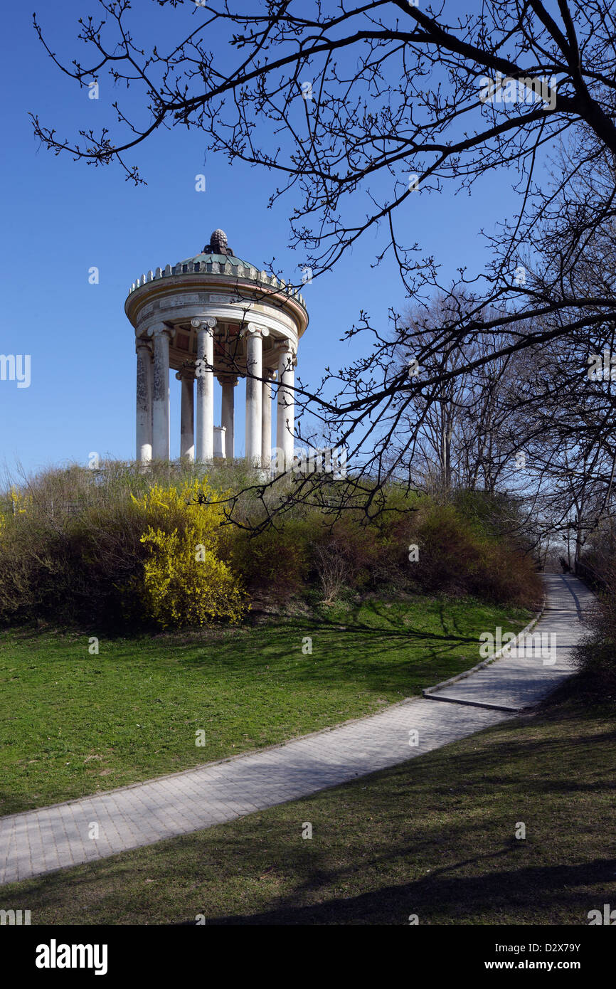 Munich, Germany, in the English Garden Monopteros Stock Photo - Alamy