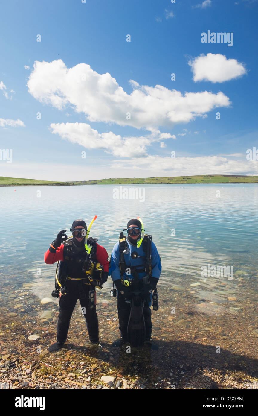 Scuba diving in Scapa Flow, Orkney Islands, Scotland Stock Photo - Alamy