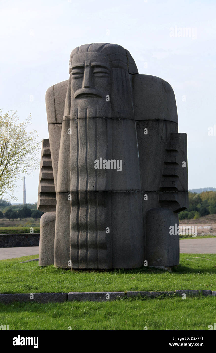 Stone Statue in the Lithuanian City of Kaunas Stock Photo - Alamy
