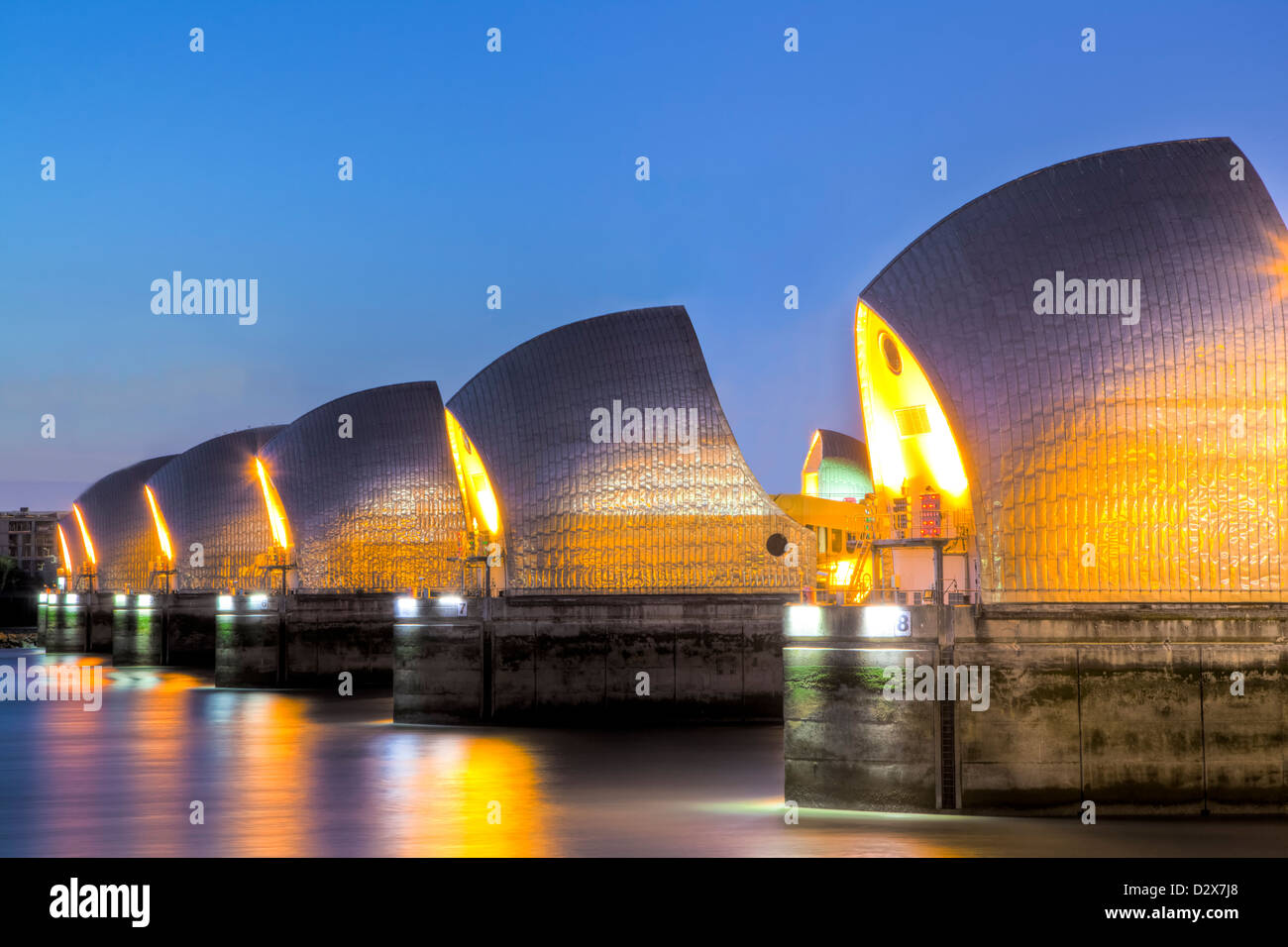 Thames barrier pier hi-res stock photography and images - Alamy