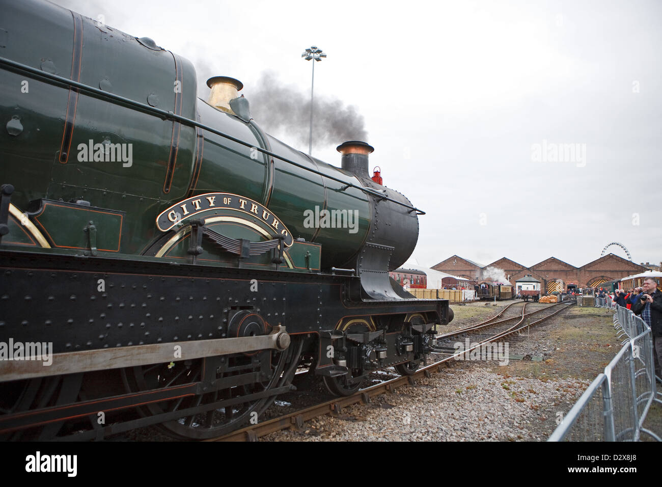 GWR 3700 Class 3440 City of Truro steam train at railfest 2012 at the ...