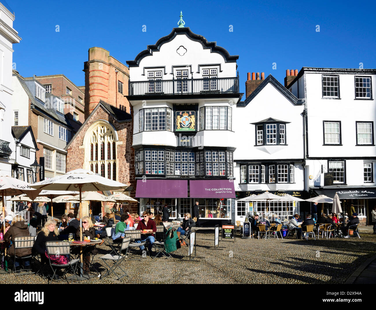Cathedral Square Exeter High Resolution Stock Photography and Images ...