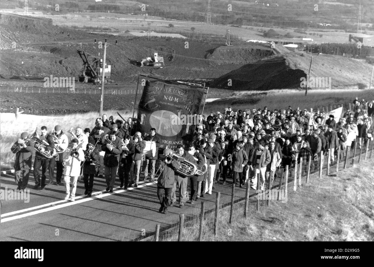 Miners Strike 1984 Black and White Stock Photos & Images - Alamy