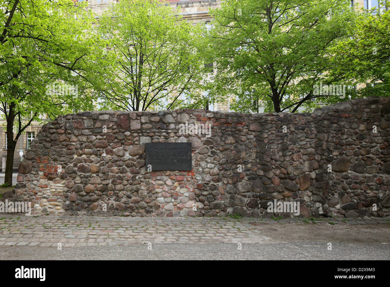 Berlin, Germany, remains of the medieval city wall of Berlin Stock ...