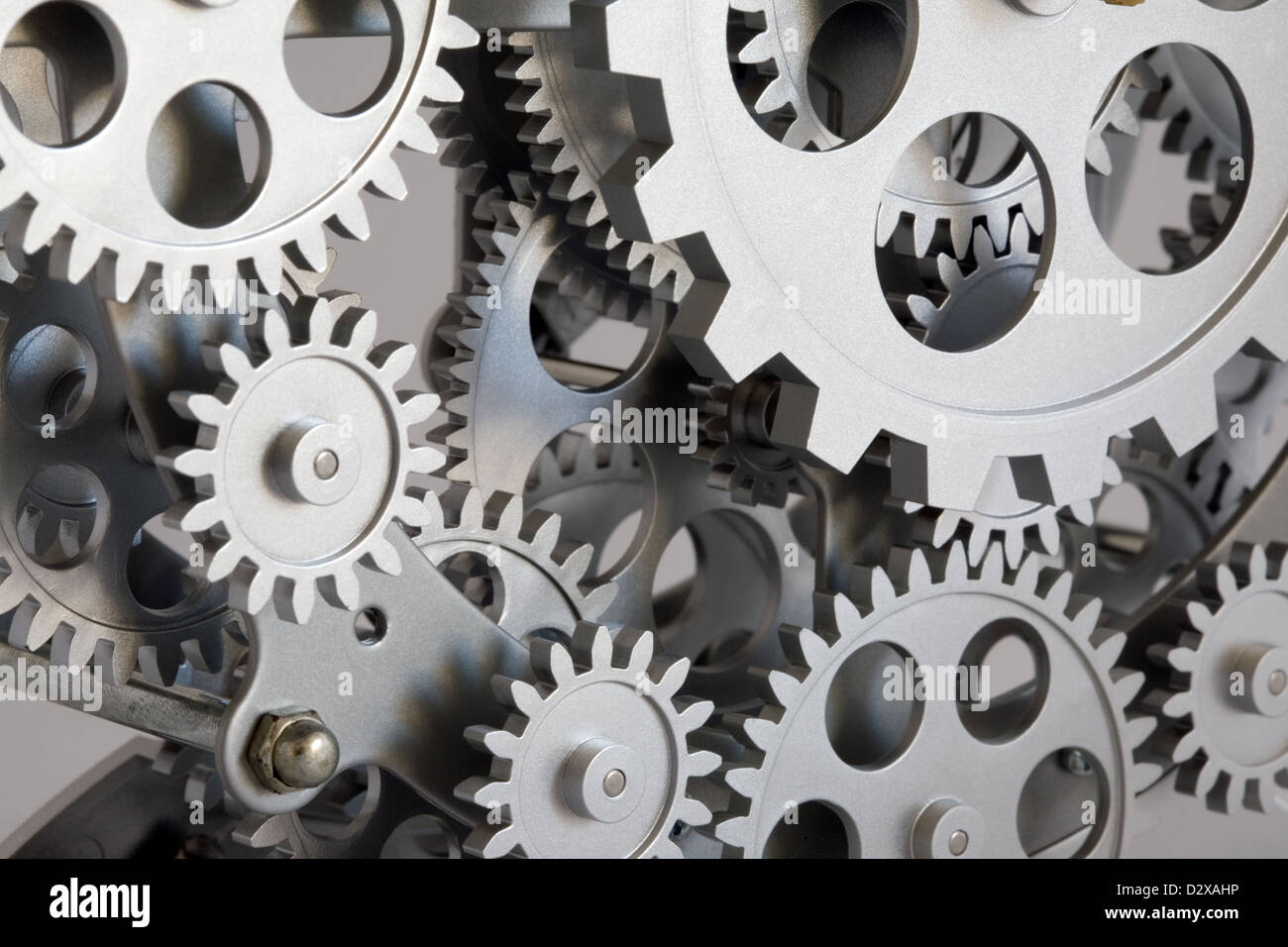 Part of gears in a mechanical clock Stock Photo - Alamy