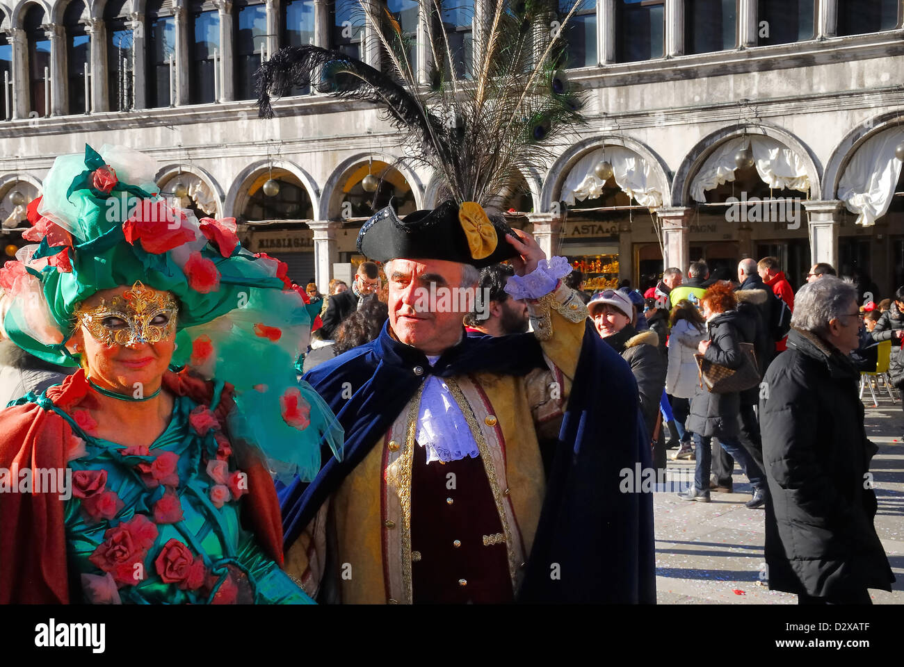 February 3th, 2013 : Venice Carnival 2013. The streets of Venice are ...