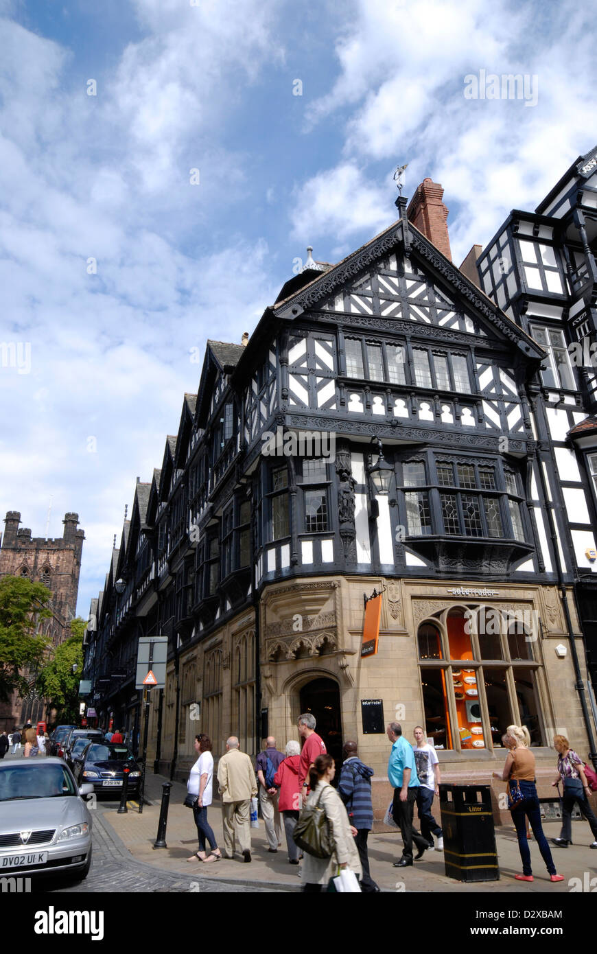 Chester rows medieval hi-res stock photography and images - Alamy
