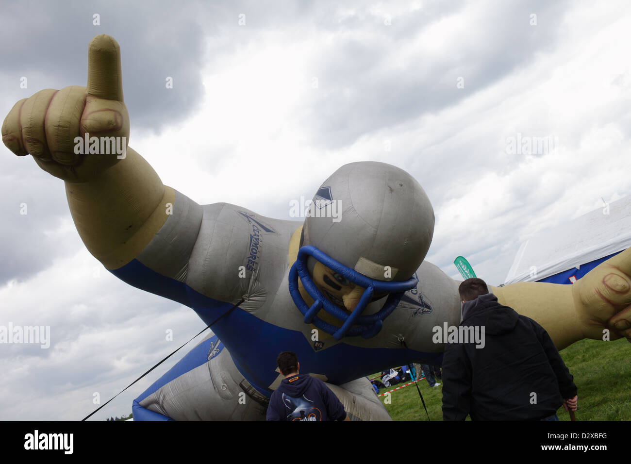 Berlin, Germany, giant inflated doll in the form of an American ...