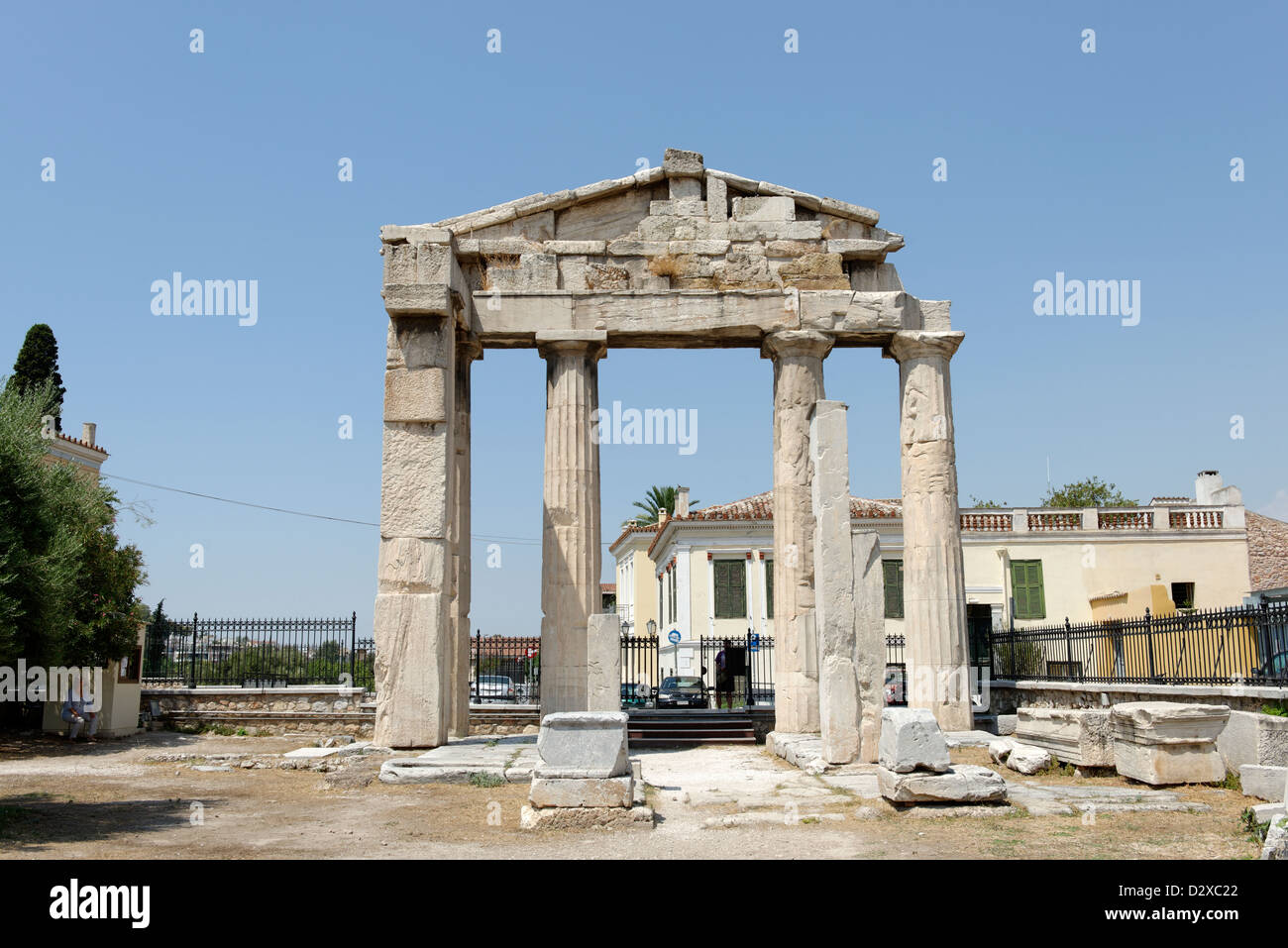 Athens Greece. The Gate of Athena Archegetis, the monumental formal ...