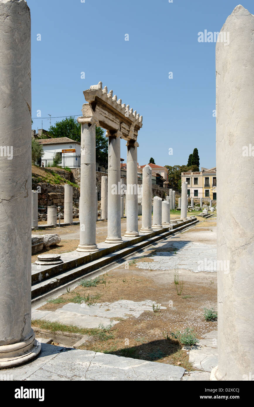 Athens. Greece. The elegant Ionic peristyle that enclosed the central ...