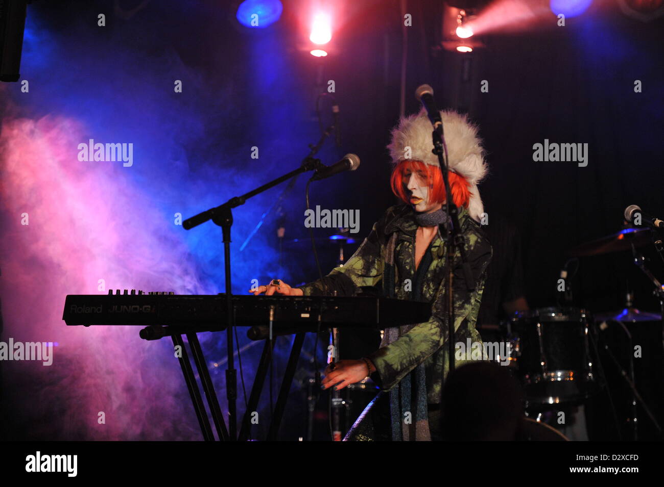 NEW YORK- JANUARY 27: Music group TESSA performs on stage during ...