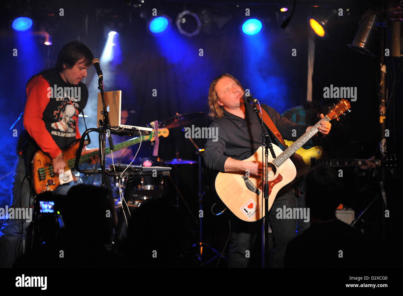 NEW YORK- JANUARY 27: Music group Mobius performs on stage during ...