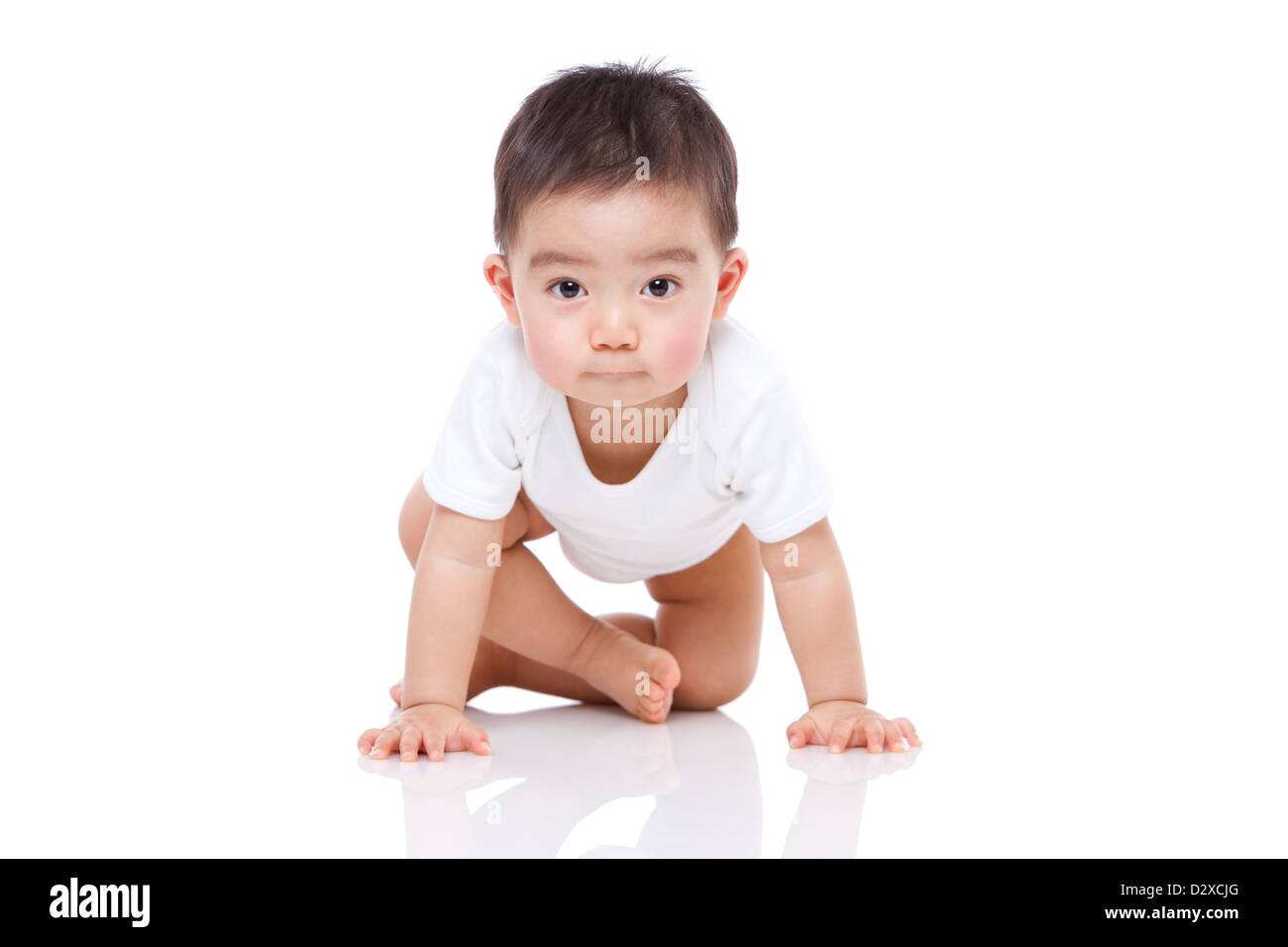 Baby cut out crawling hi-res stock photography and images - Alamy