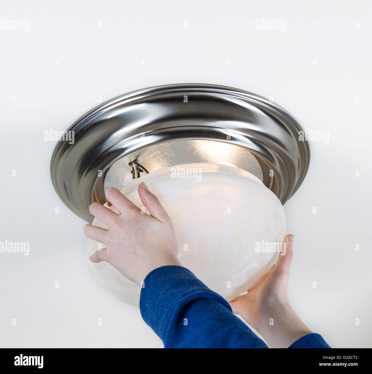 Installing lighting hi-res stock photography and images - Alamy