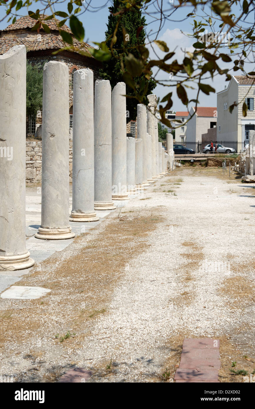 Athens. Greece. The elegant Ionic peristyle that enclosed the central ...