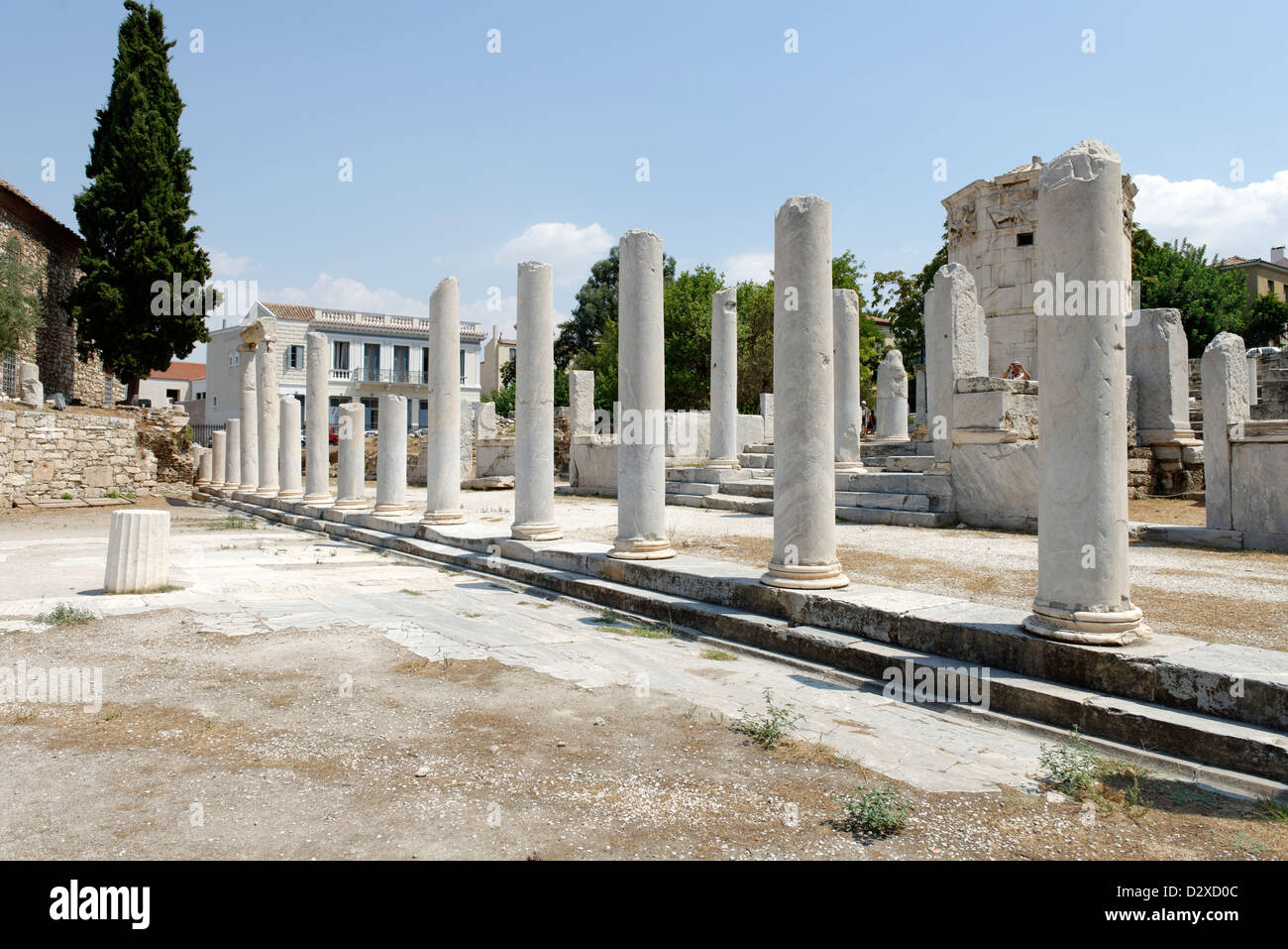 Athens. Greece. The elegant Ionic peristyle that enclosed the central ...