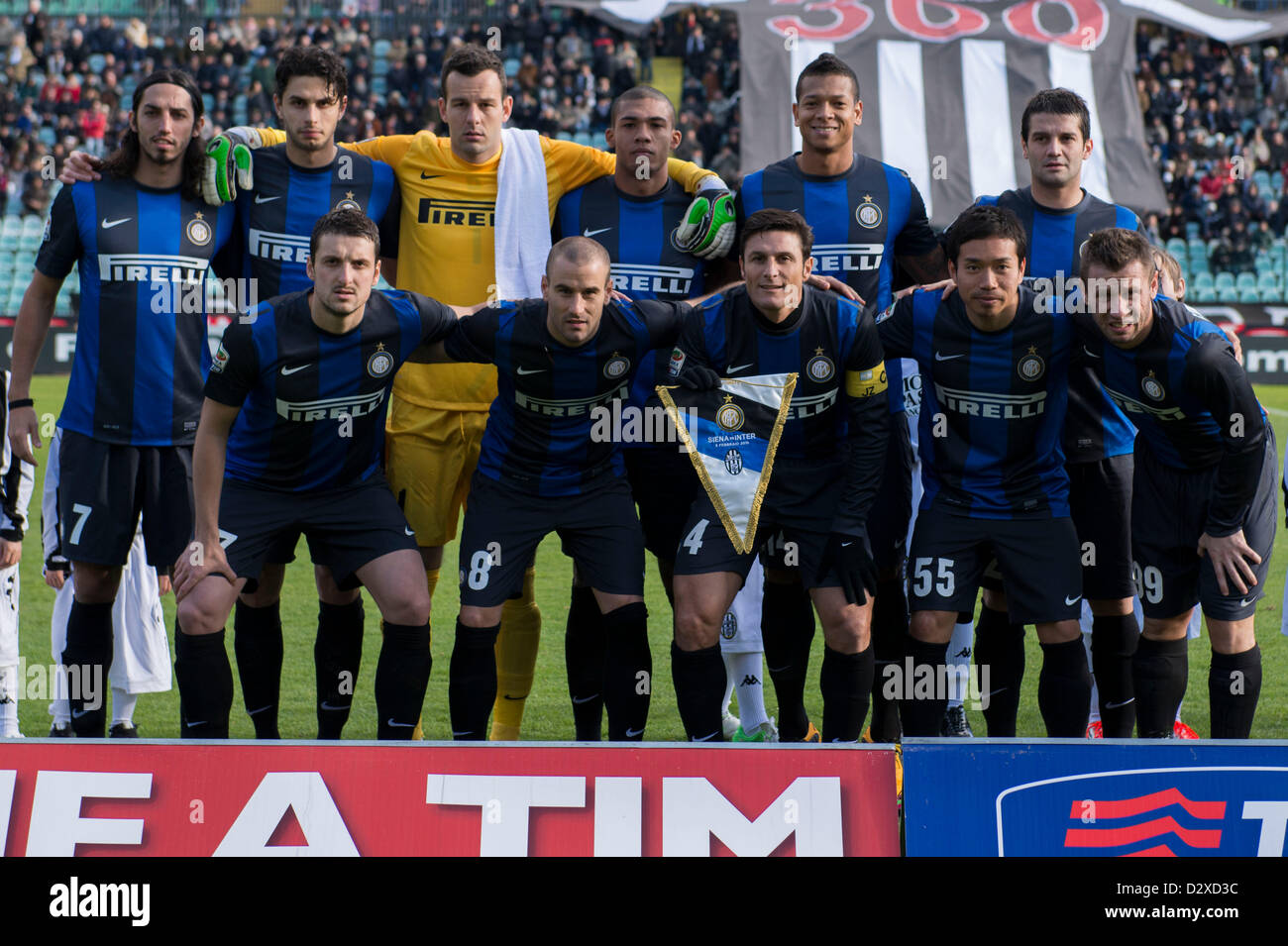 Inter team group line-up, FEBRUARY 3, 2013 - Football / Soccer : Inter ...