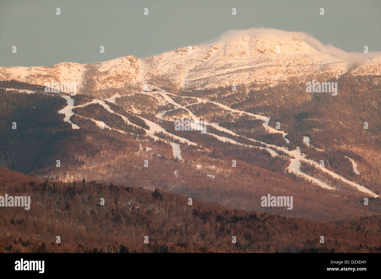 Ski trails at Mt. Mansfield, Stowe Mountain Resort, Stowe, Vermont ...