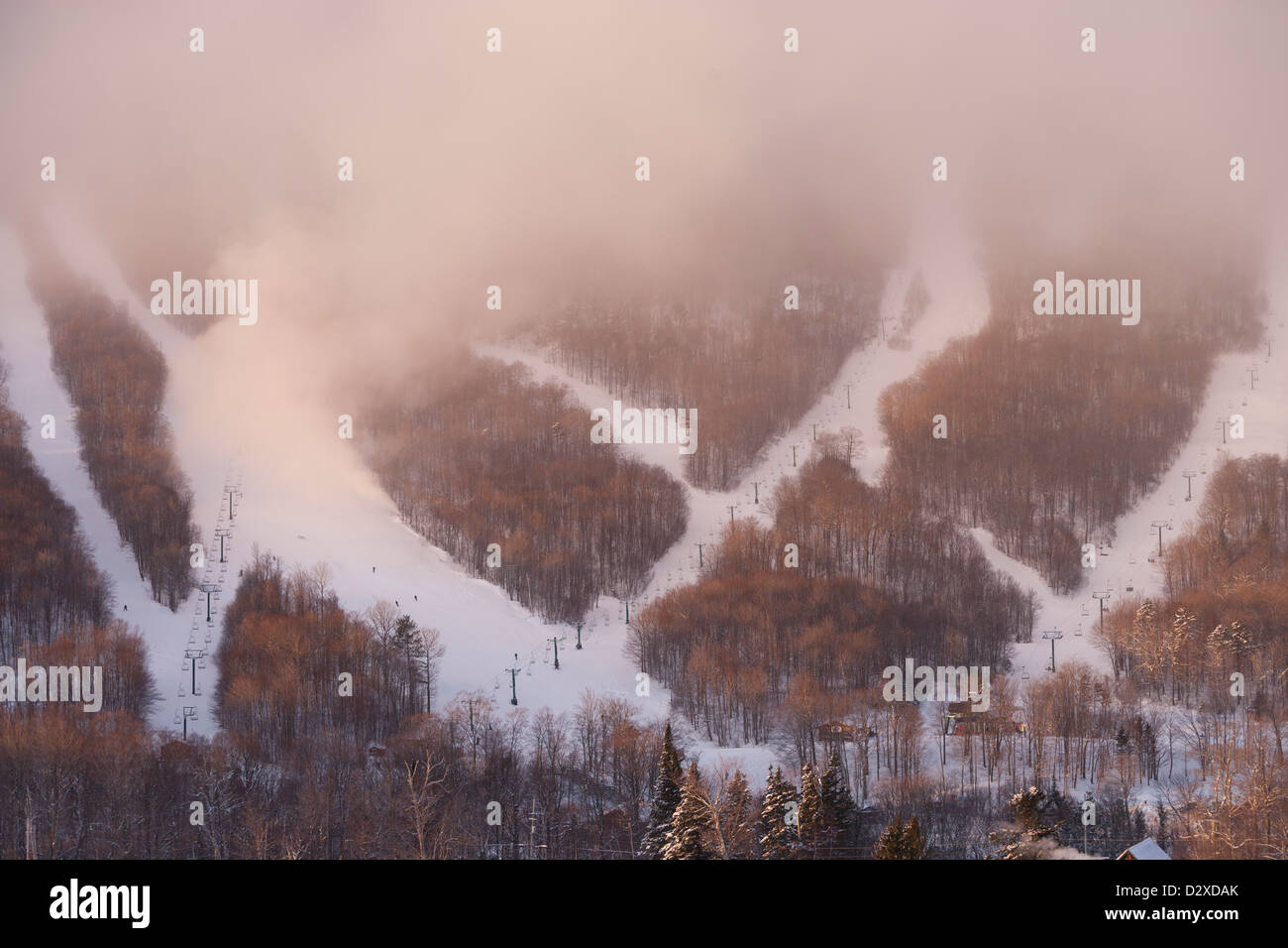 Ski trails at Mt. Mansfield, Stowe Mountain Resort, Stowe, Vermont ...