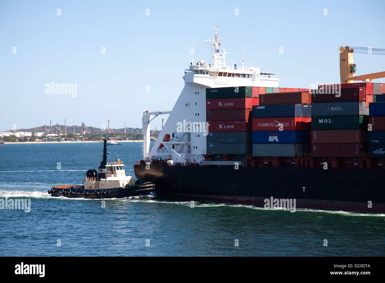 JPO LEO container ship arriving at Port Botany Sydney Australia with ...