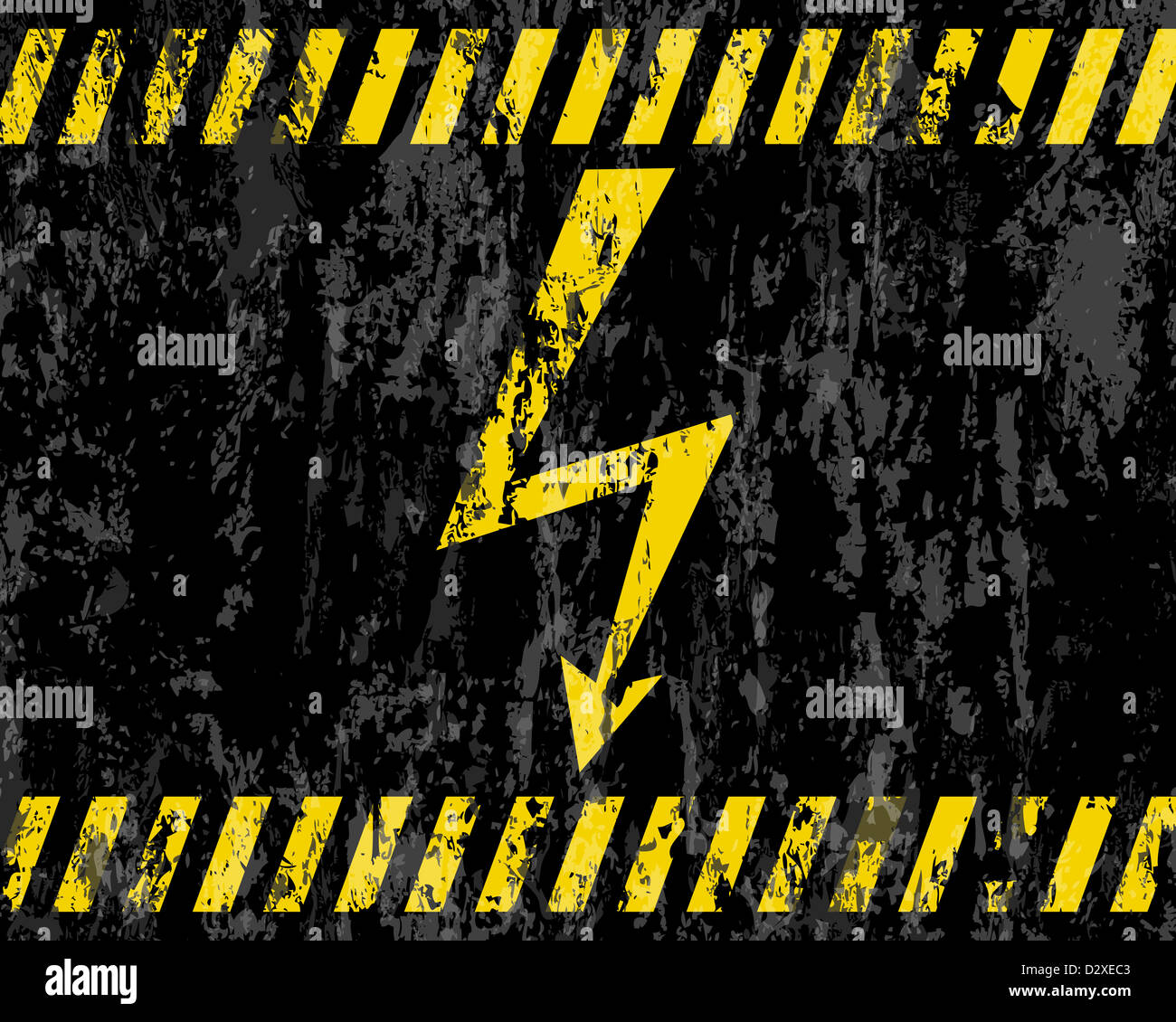 grunge high voltage sign background. Vector illustrator Stock Photo - Alamy