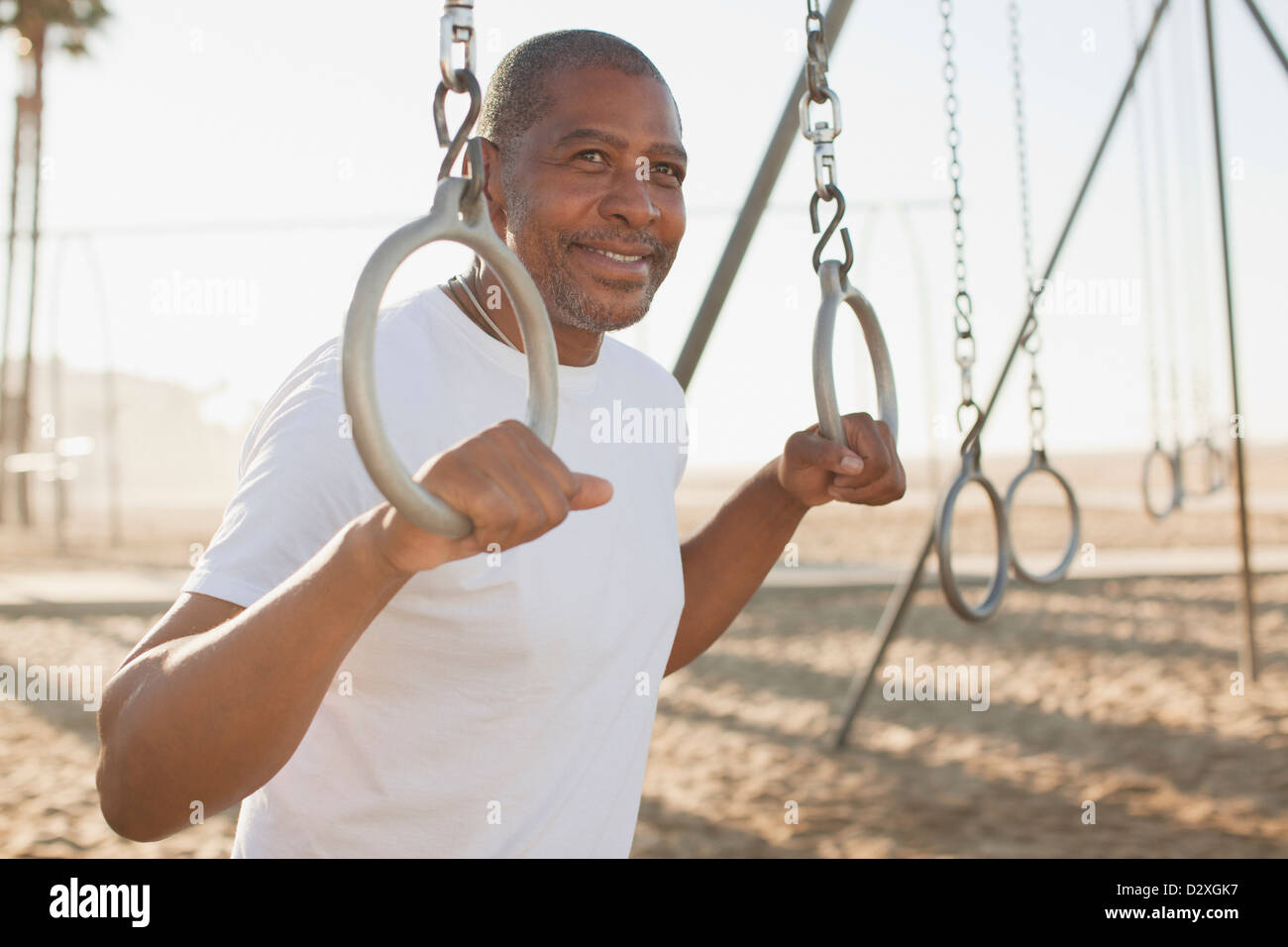 Mature age guy exercise hi-res stock photography and images - Alamy