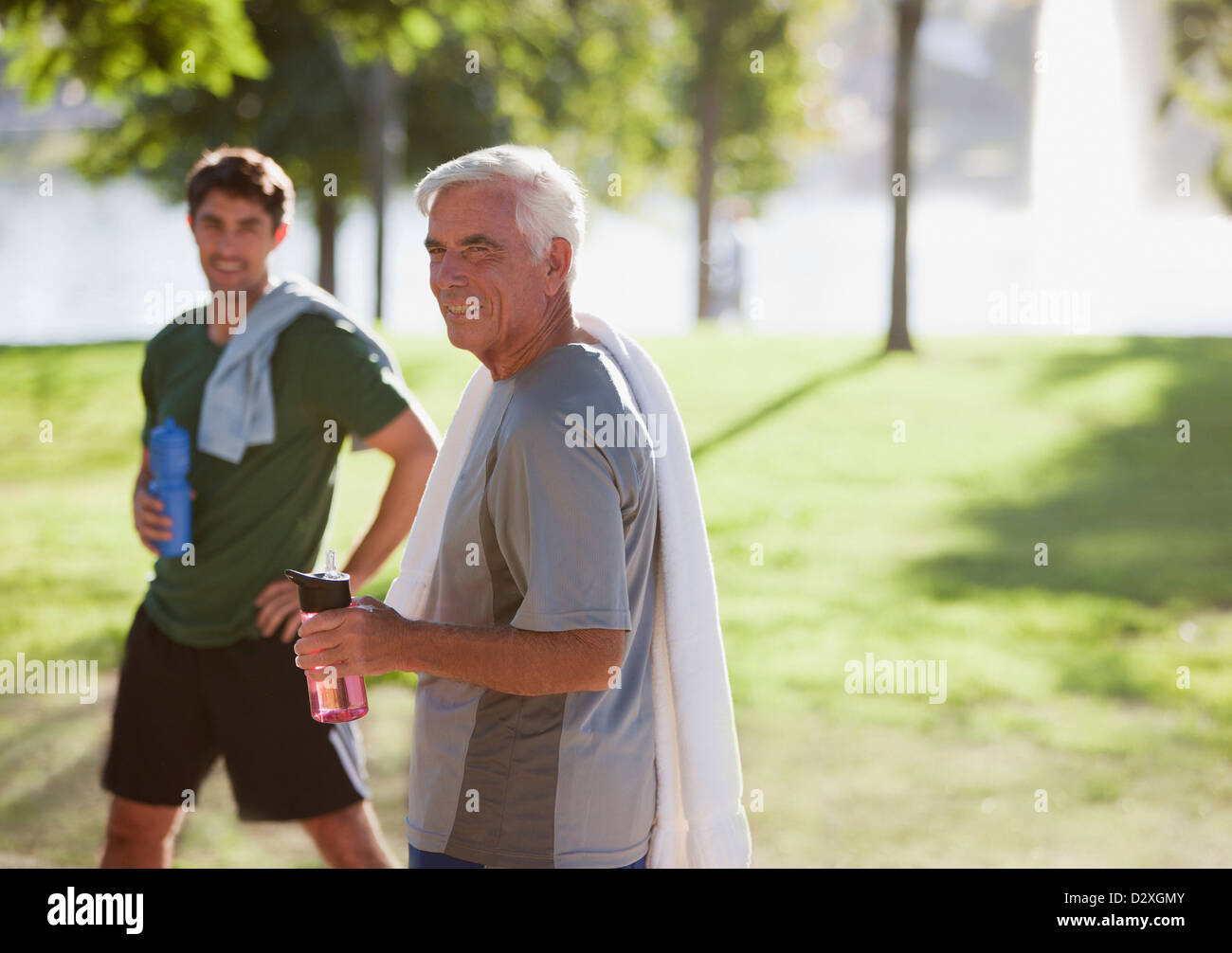 2 men in water hi-res stock photography and images - Alamy