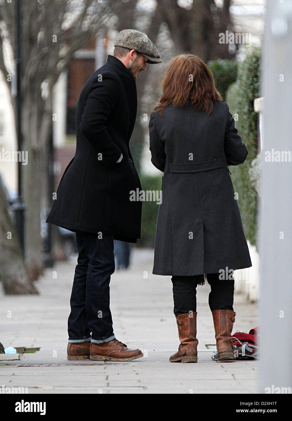 David Beckham seen walking around Notting Hill after posing for a fan ...