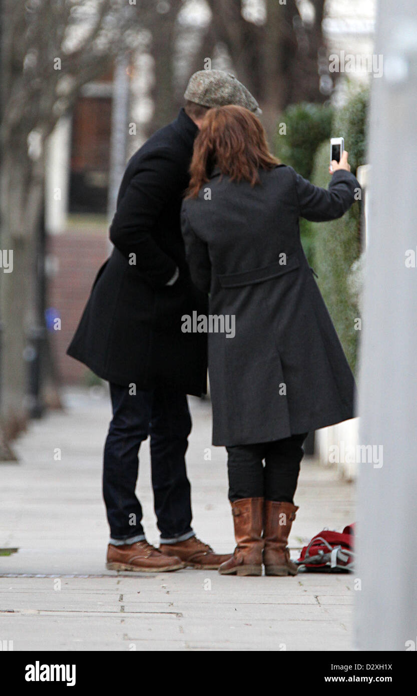David Beckham seen walking around Notting Hill after posing for a fan ...