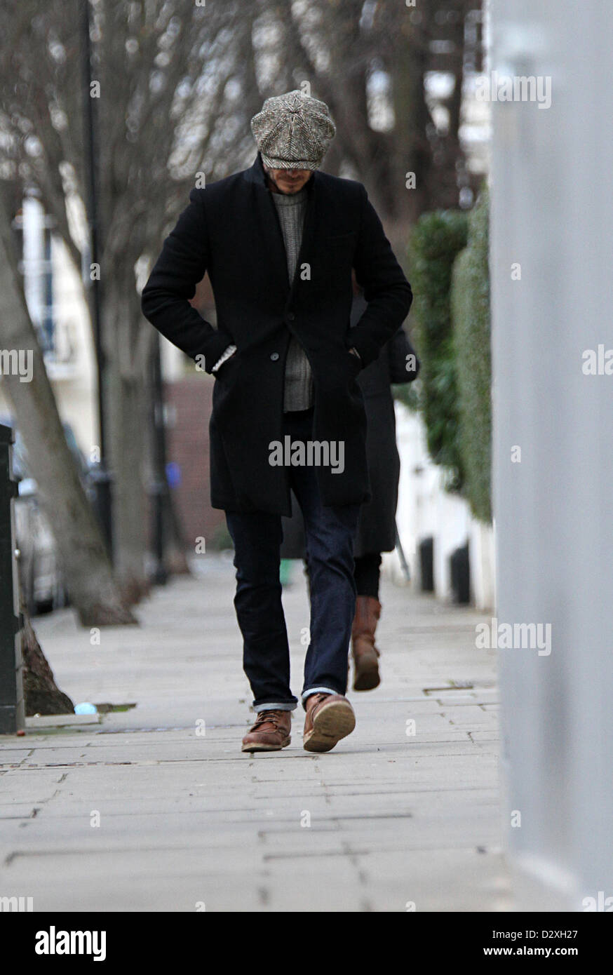 David Beckham seen walking around Notting Hill after posing for a fan ...