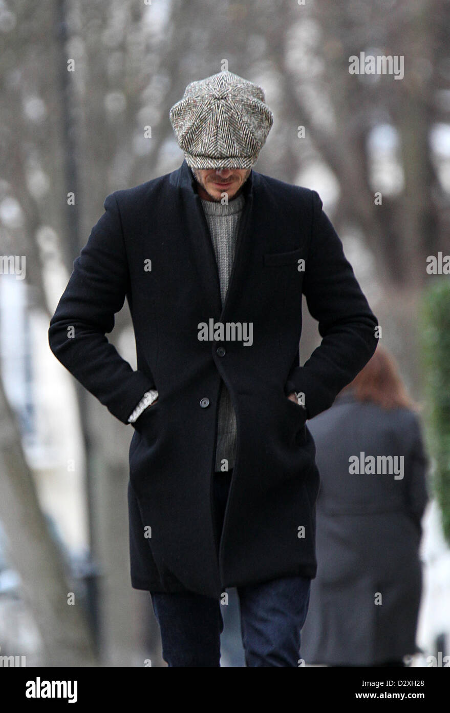 David Beckham seen walking around Notting Hill after posing for a fan ...