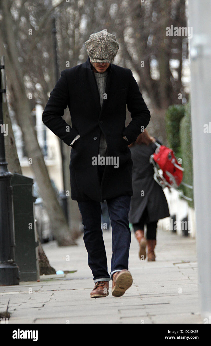 David Beckham seen walking around Notting Hill after posing for a fan ...