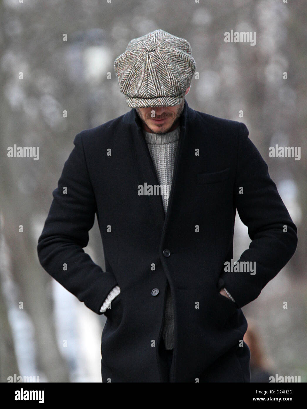 David Beckham seen walking around Notting Hill after posing for a fan ...