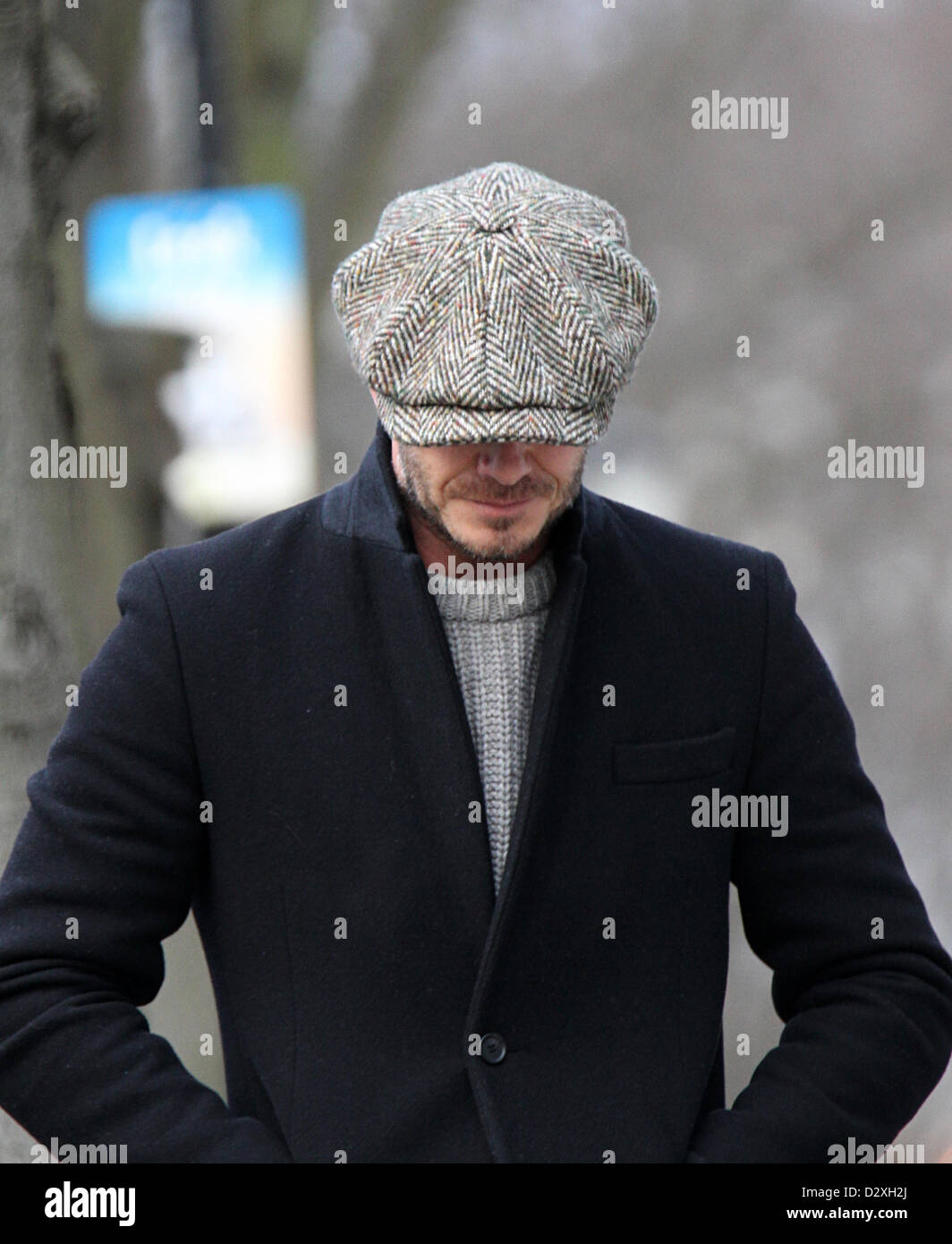 David Beckham seen walking around Notting Hill after posing for a fan ...