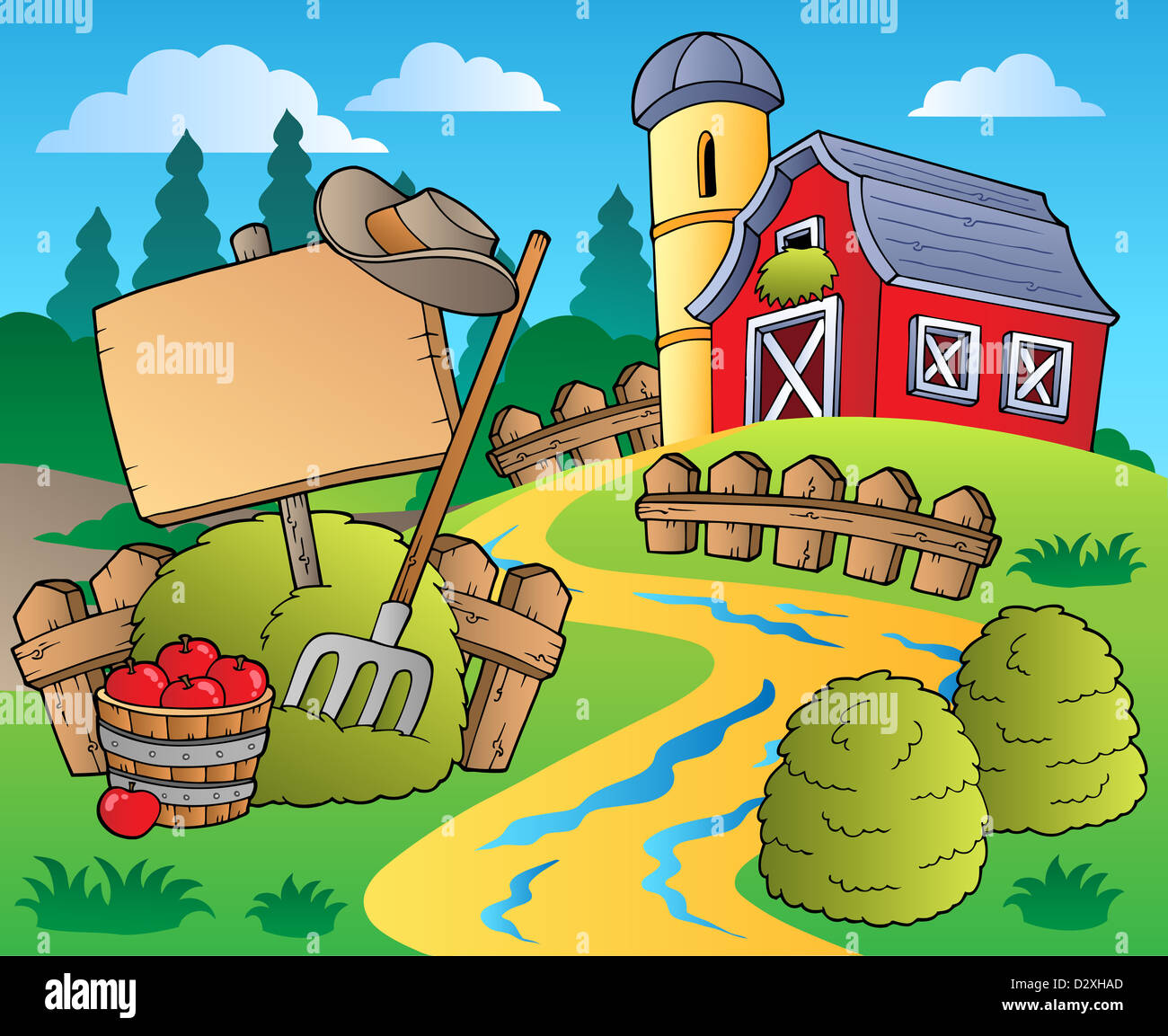 Farmyard Barn Cartoon Stock Photos & Farmyard Barn Cartoon Stock Images ...