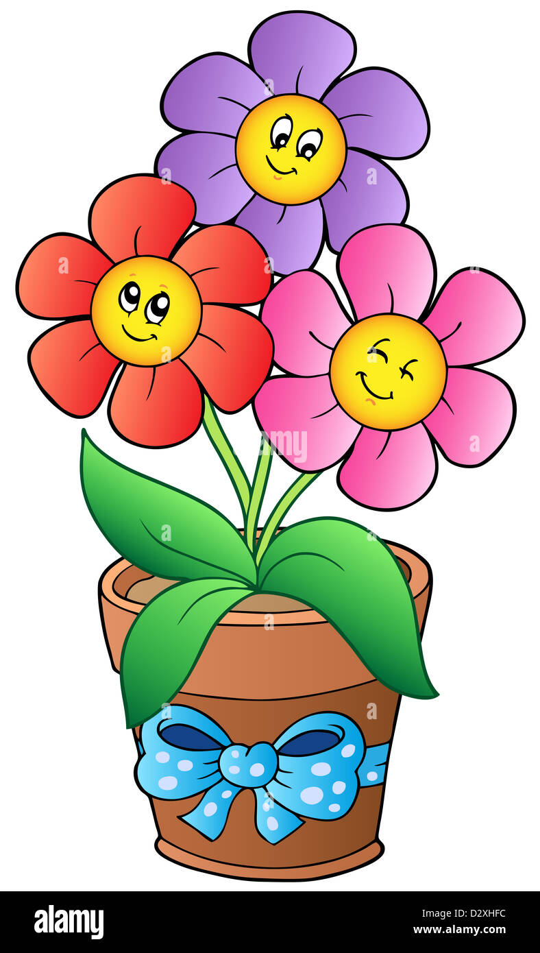 Cartoon flowers hi-res stock photography and images - Alamy