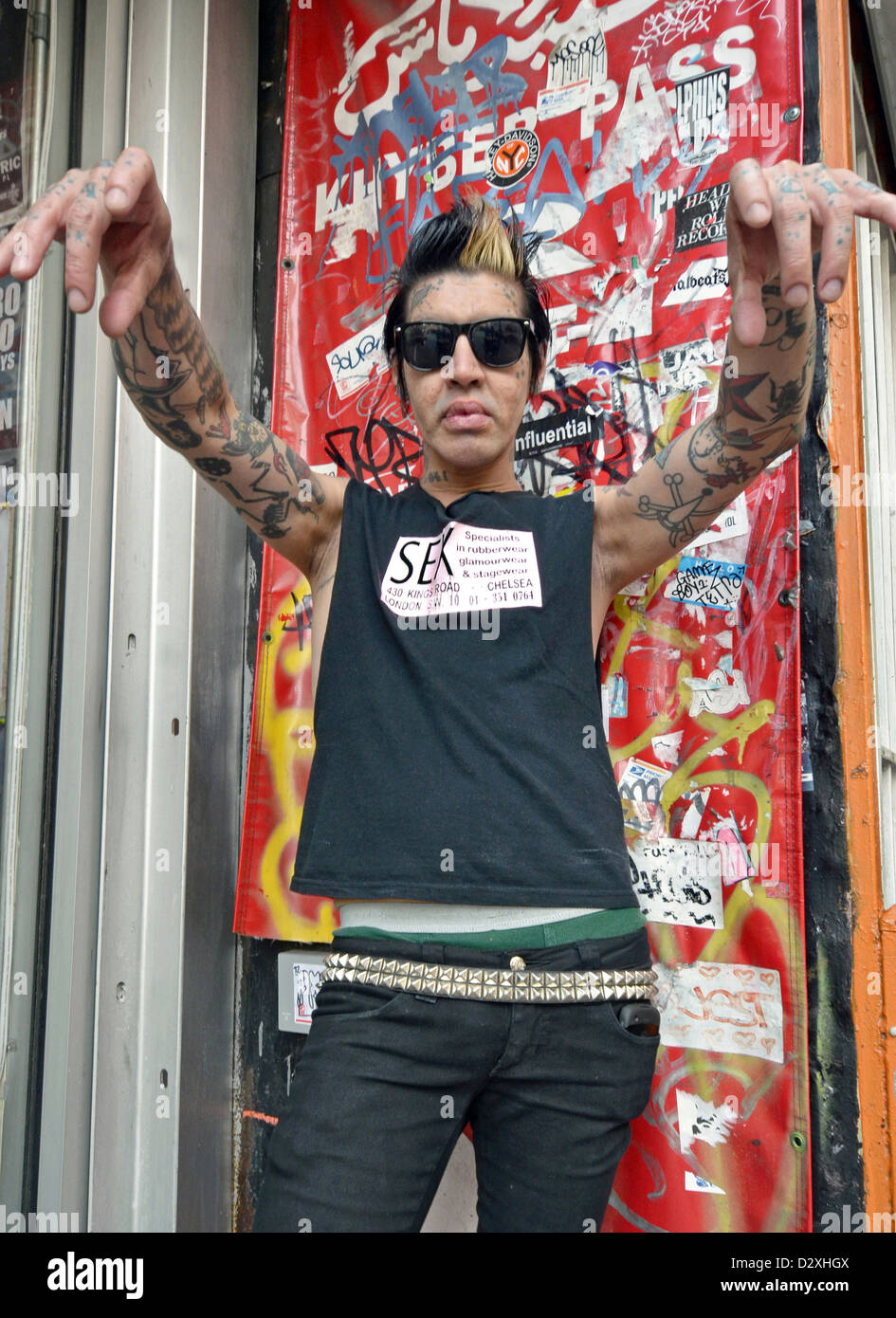 Portrait of fashionista, actor, night club kid, Astro Erle photographed ...