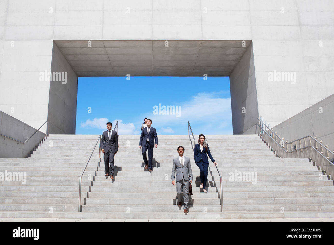 Woman Descending Stairs High Resolution Stock Photography and Images ...
