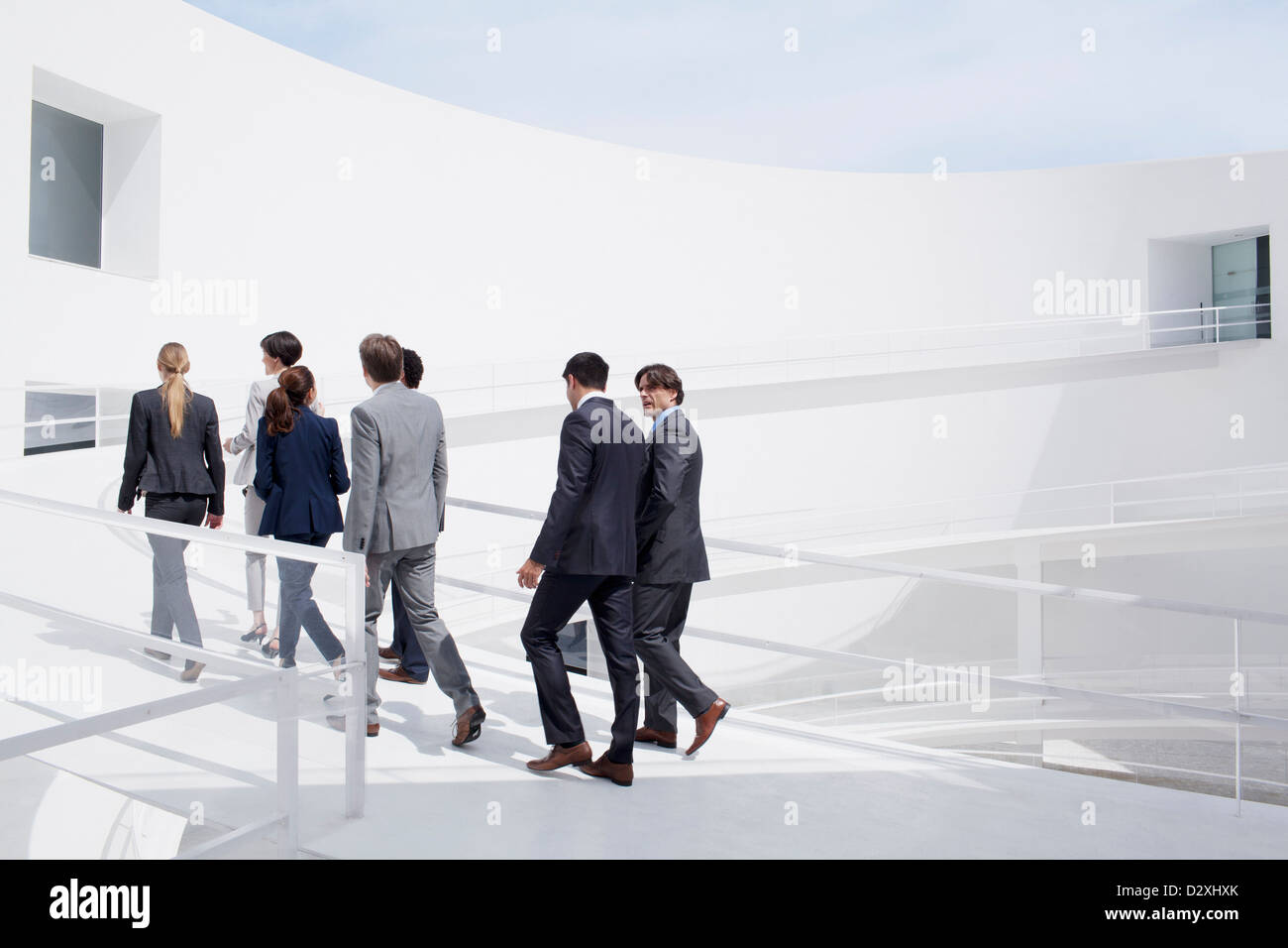 Walking up colleague hispanic woman hi-res stock photography and images ...