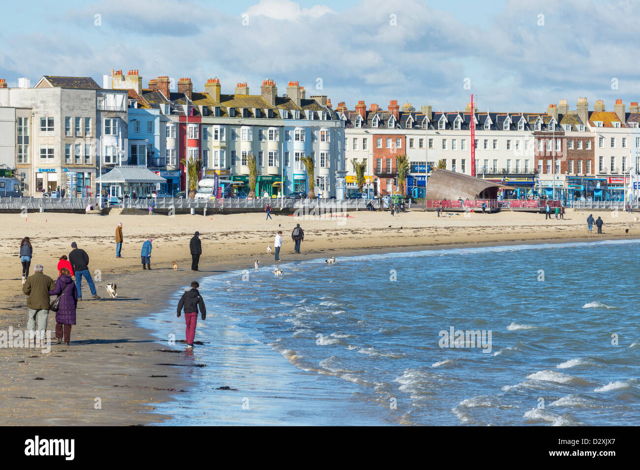 Weymouth Seafront on winters day, Dorset, England Stock Photo - Alamy