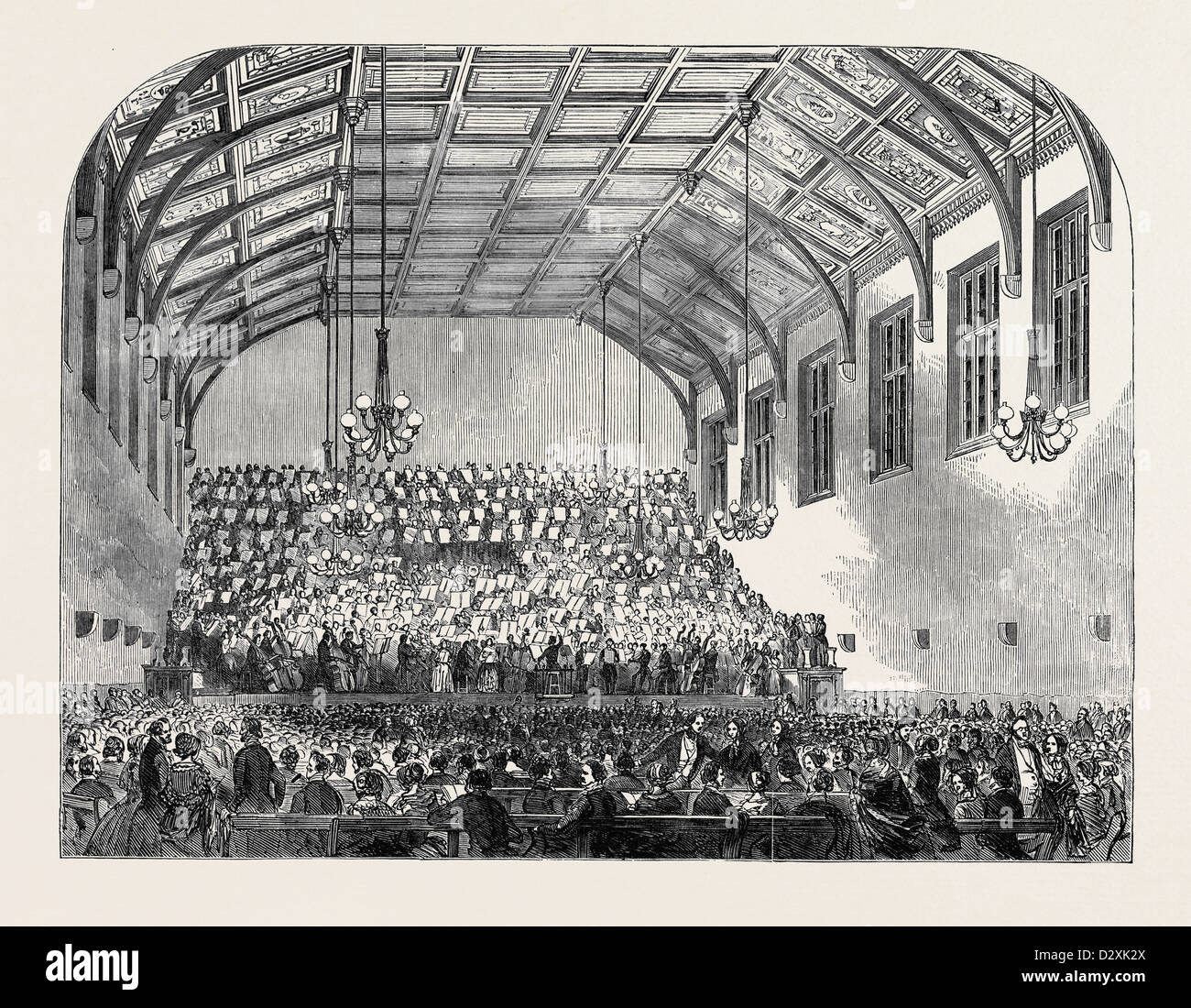 OPENING OF ST. MARTIN'S HALL, LONG ACRE Stock Photo - Alamy