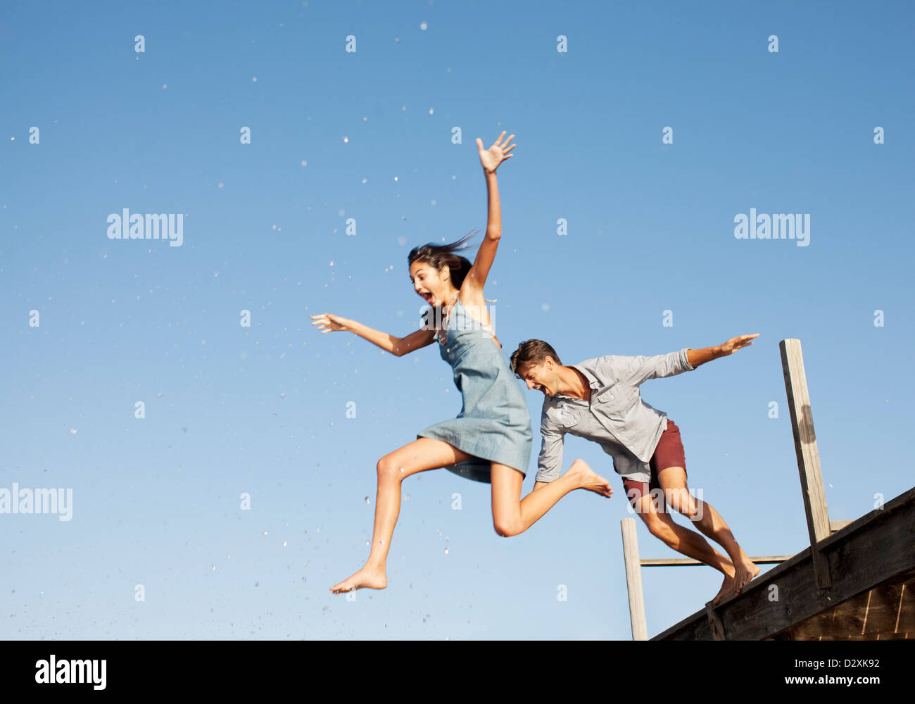 Jumping Off Dock High Resolution Stock Photography and Images - Alamy