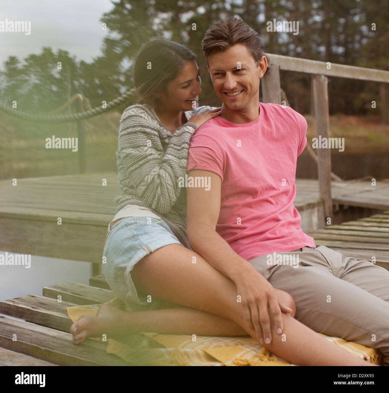 Man Sitting On Dock High Resolution Stock Photography and Images - Alamy