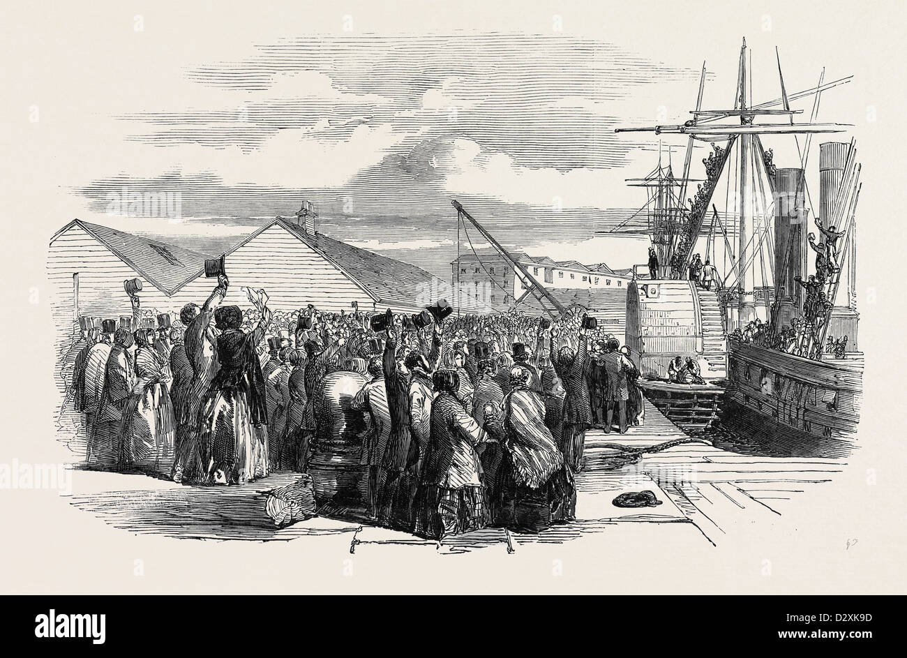 THE LANDING OF LORD GOUGH AT SOUTHAMPTON Stock Photo - Alamy