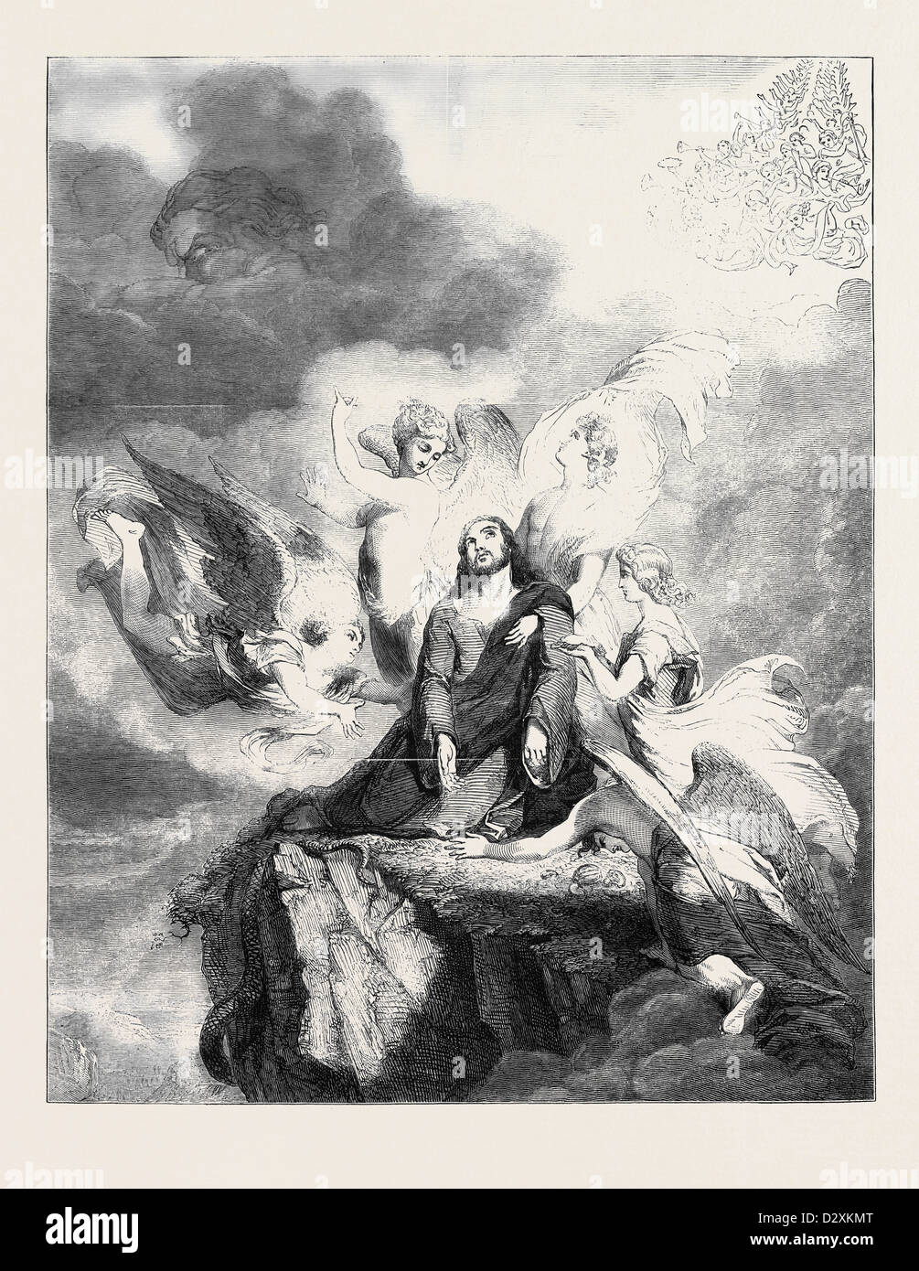OUR SAVIOUR AFTER THE TEMPTATION PAINTED BY SIR GEORGE HAYTER, M.A.S.L ...