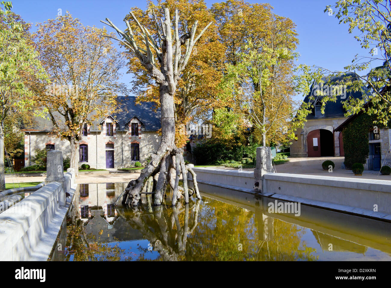 Autumn in European village outdoor landscape- sunny October day Stock ...