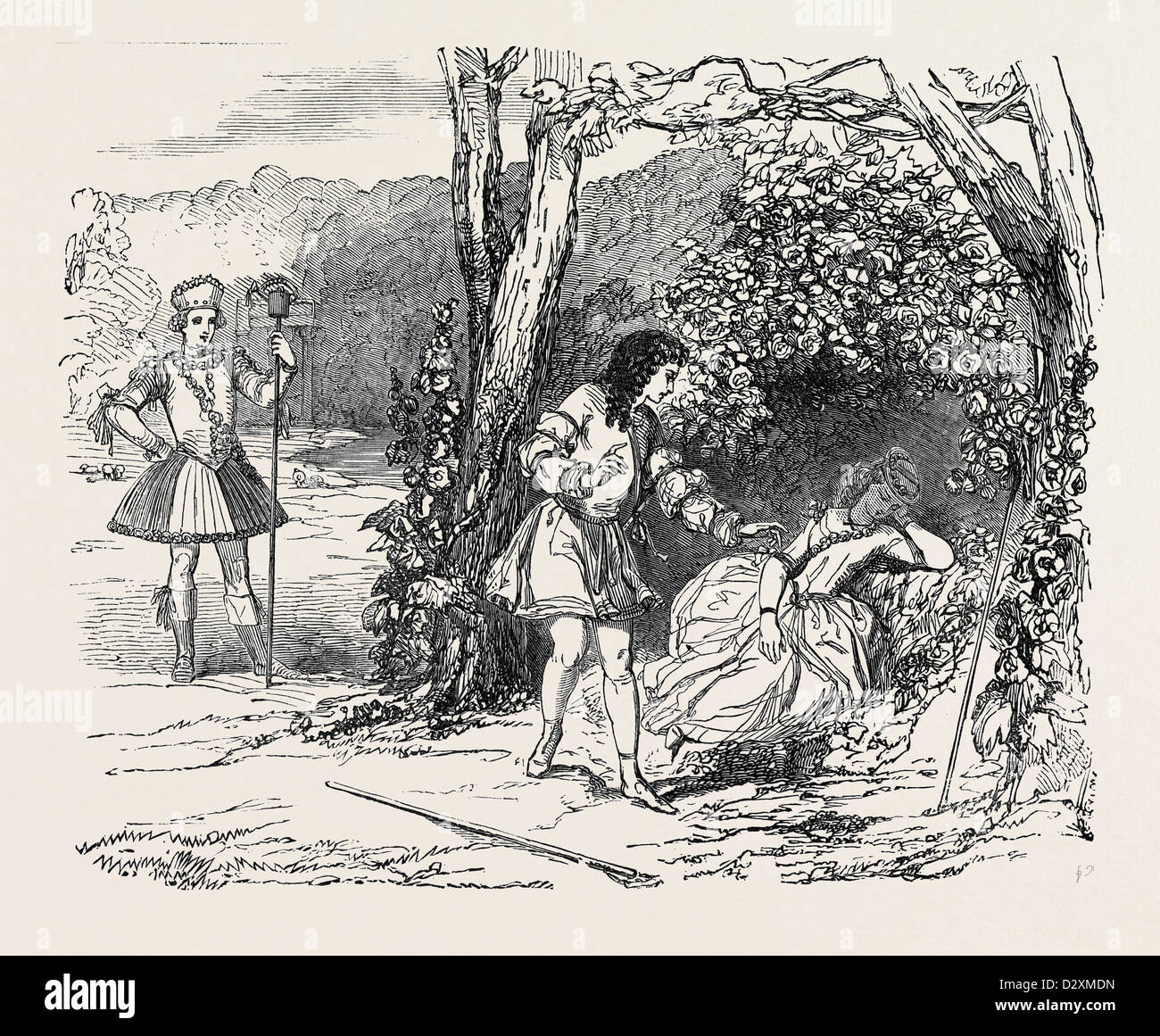 SCENE FROM "CYMON AND IPHIGENIA," AT THE LYCEUM THEATRE Stock Photo - Alamy