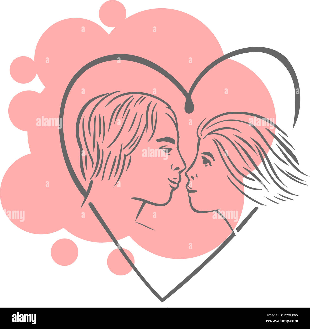 Kiss retro Cut Out Stock Images & Pictures - Alamy