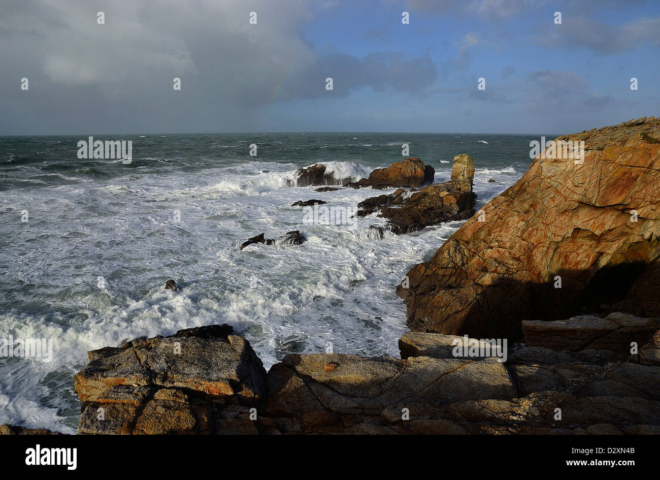 Cote Sauvage De La Presquile De Quiberon High Resolution Stock ...