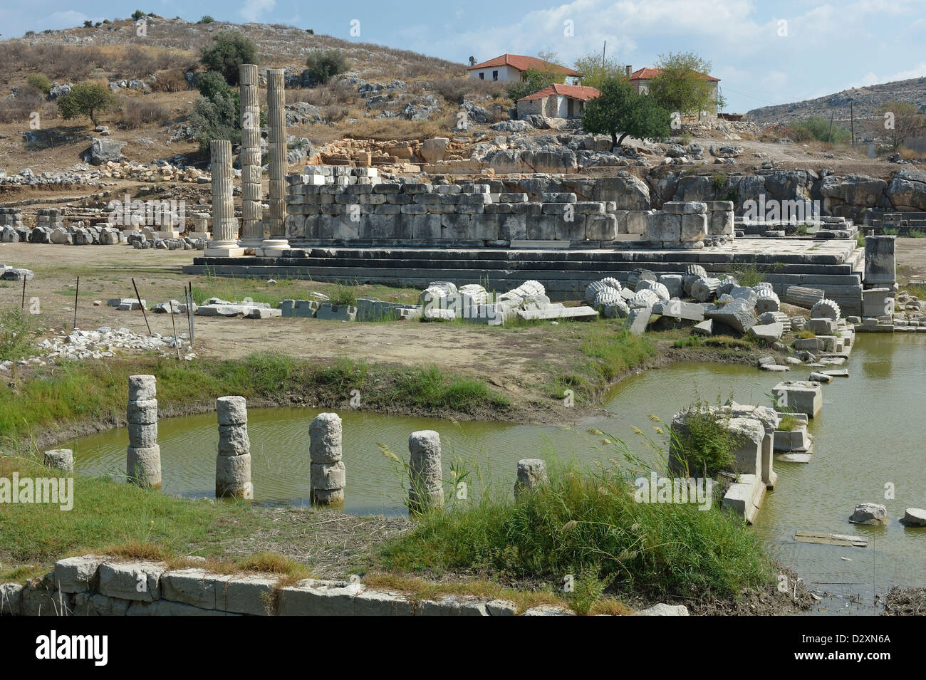 Classical ruins at Letoon Turkey supposed location of Leda and the Swan ...